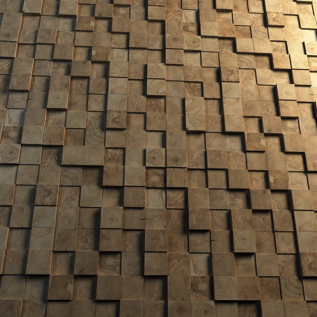 3d Teak Wall Cladding