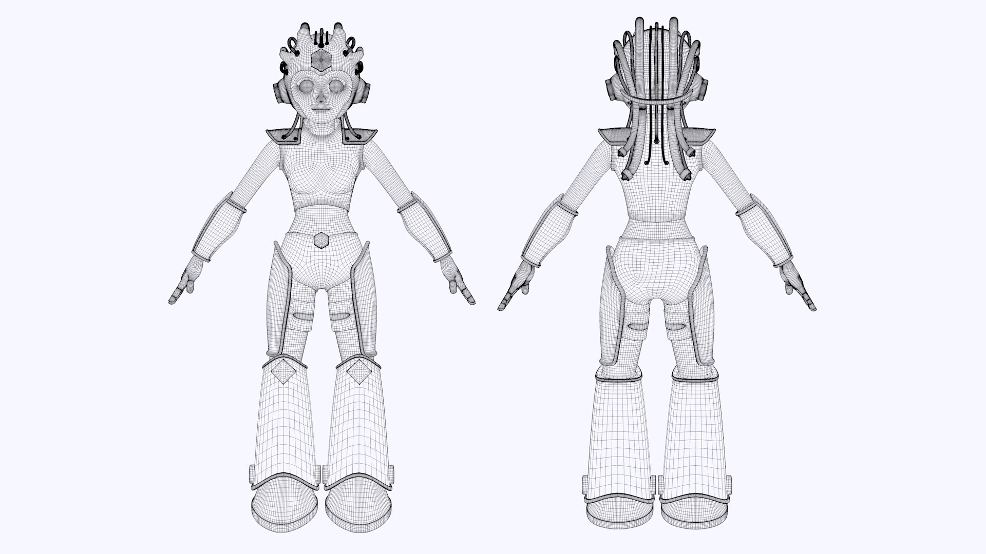 MEGAN - YOUNG ANDROID GIRL Model - TurboSquid 1999150