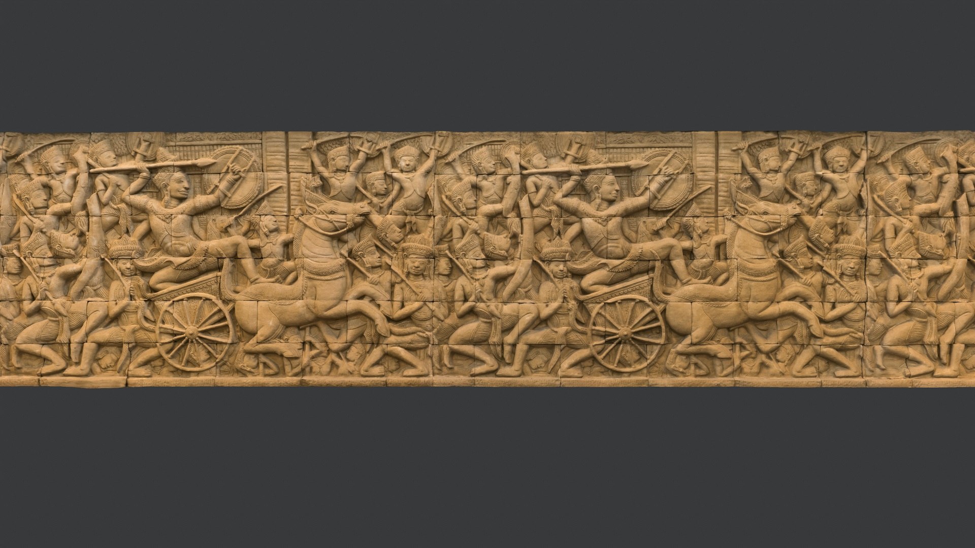 asian bas-relief scan 3d obj