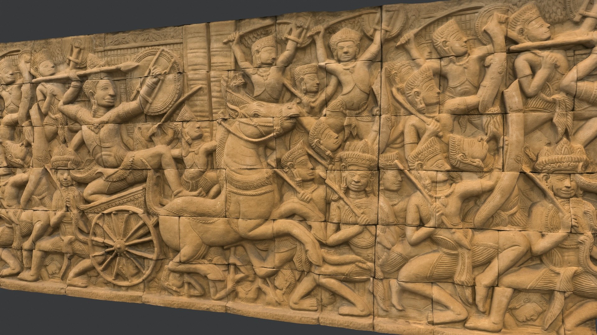 Asian Bas-relief Scan 3d Obj