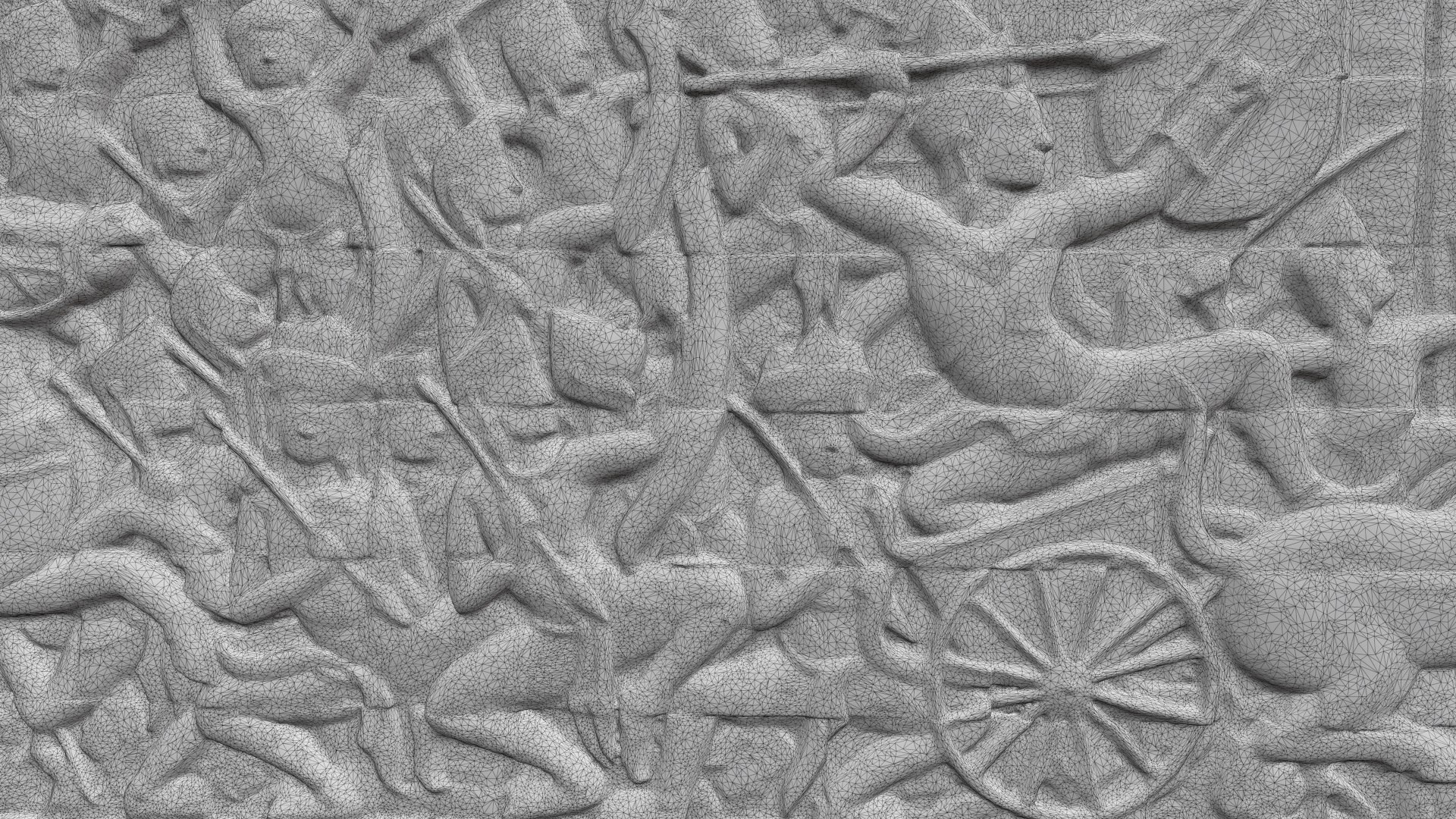 Asian Bas-relief Scan 3d Obj