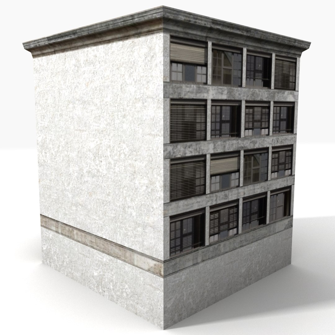 3D Model City Building Block - TurboSquid 1212303