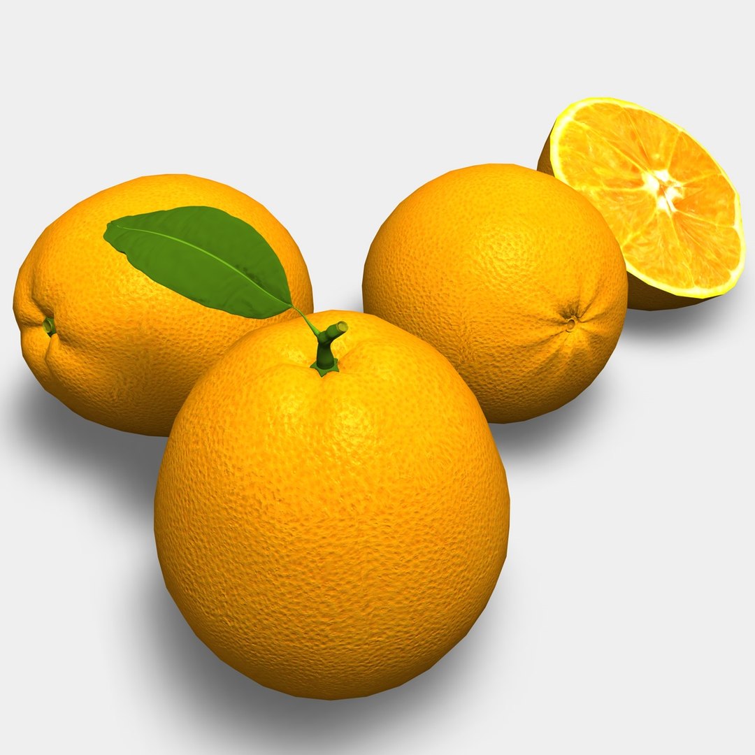 3d orange