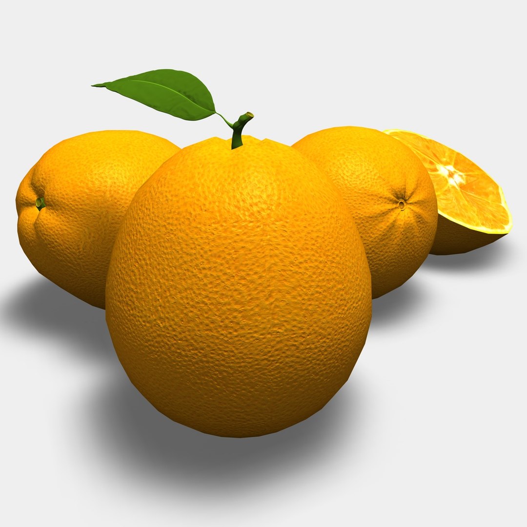 3d orange