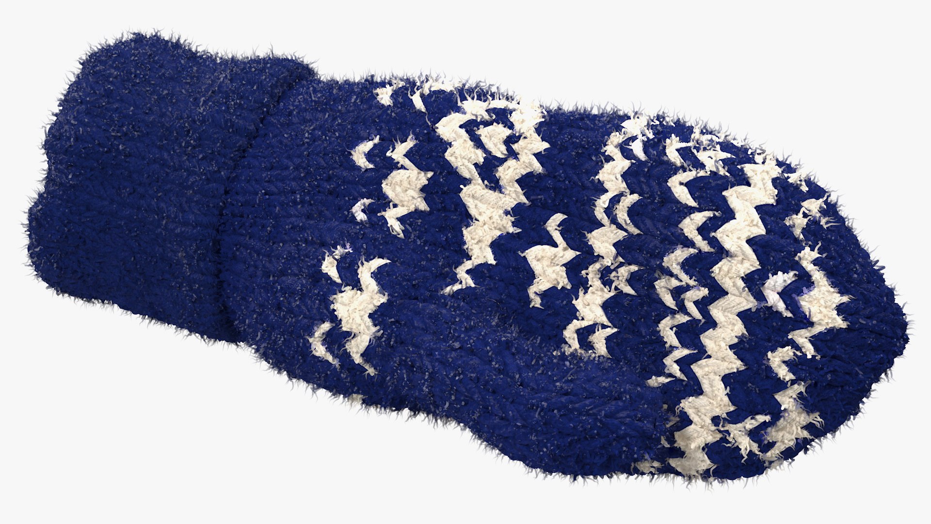 3D Model Pair Blue Wool Mittens - TurboSquid 1567870