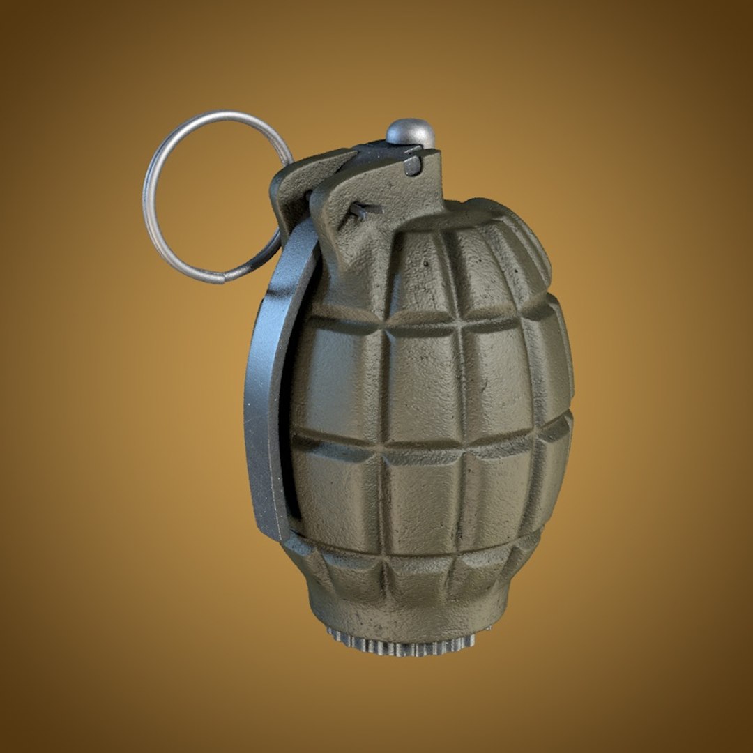 36m Mills Bomb 3d Obj