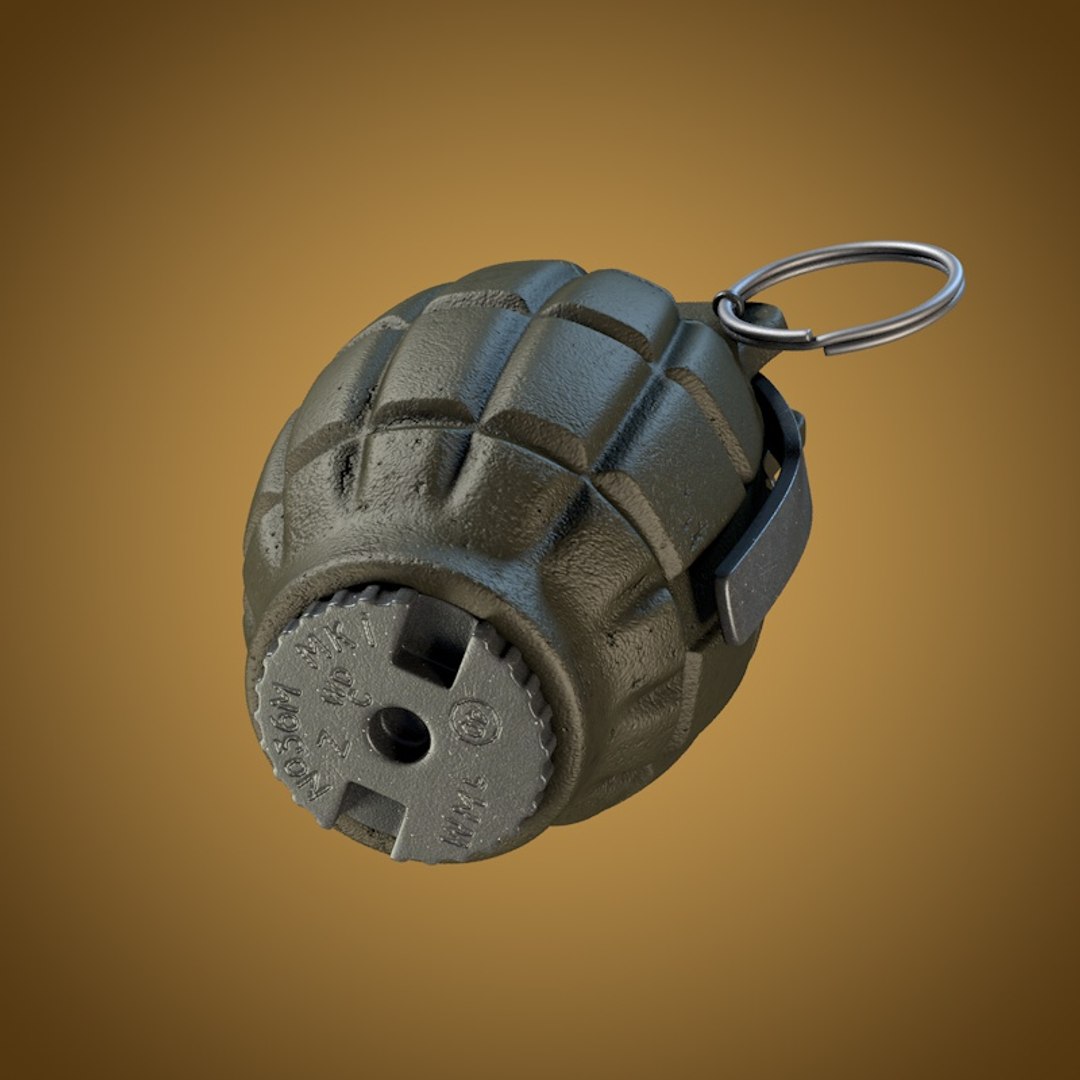 36m Mills Bomb 3d Obj