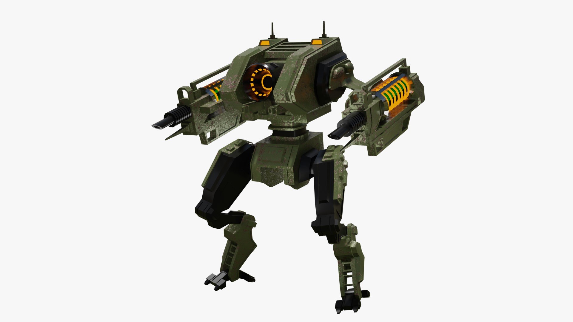 modelo 3d Mech war tank - TurboSquid 2039395