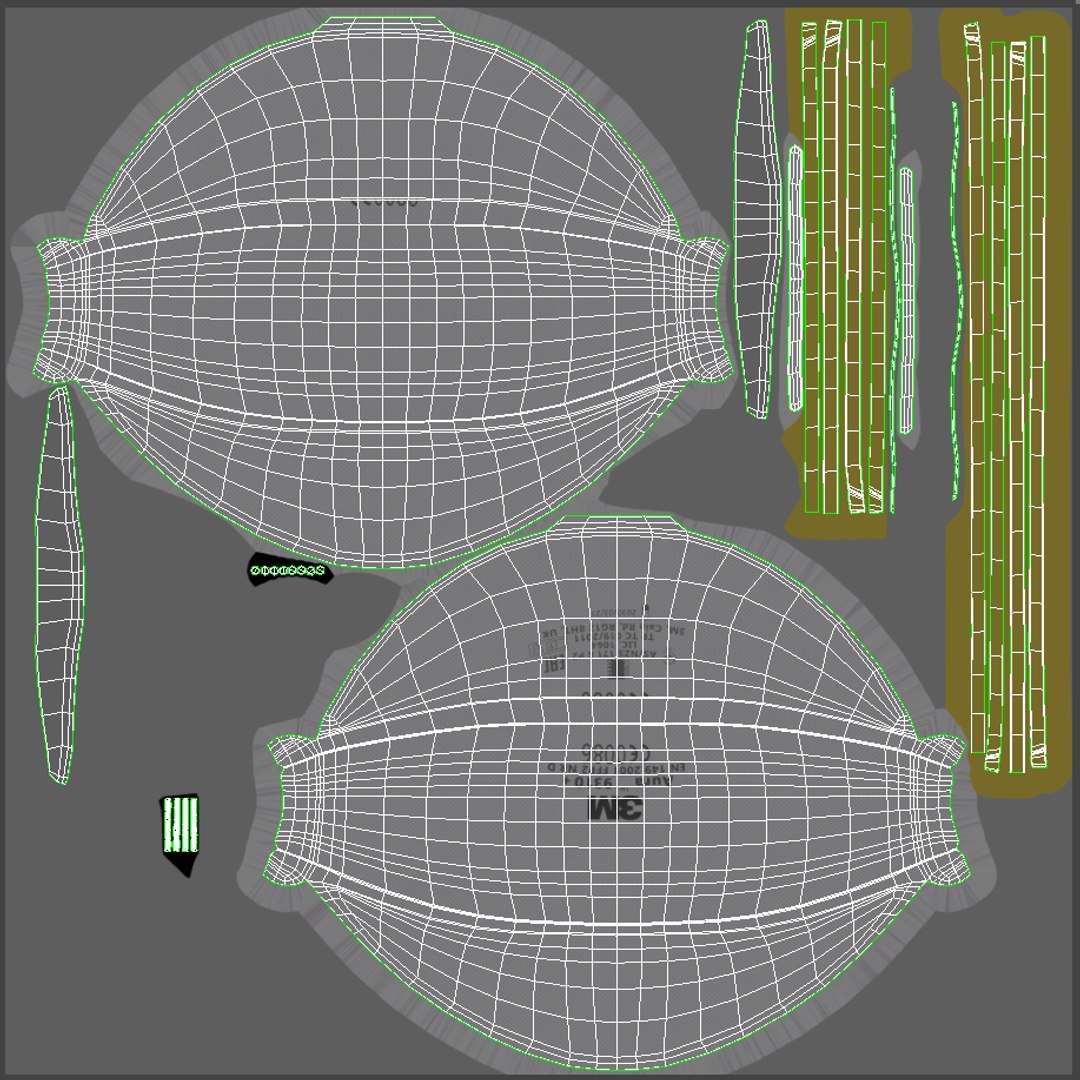 3D 3m aura mask model - TurboSquid 1582141