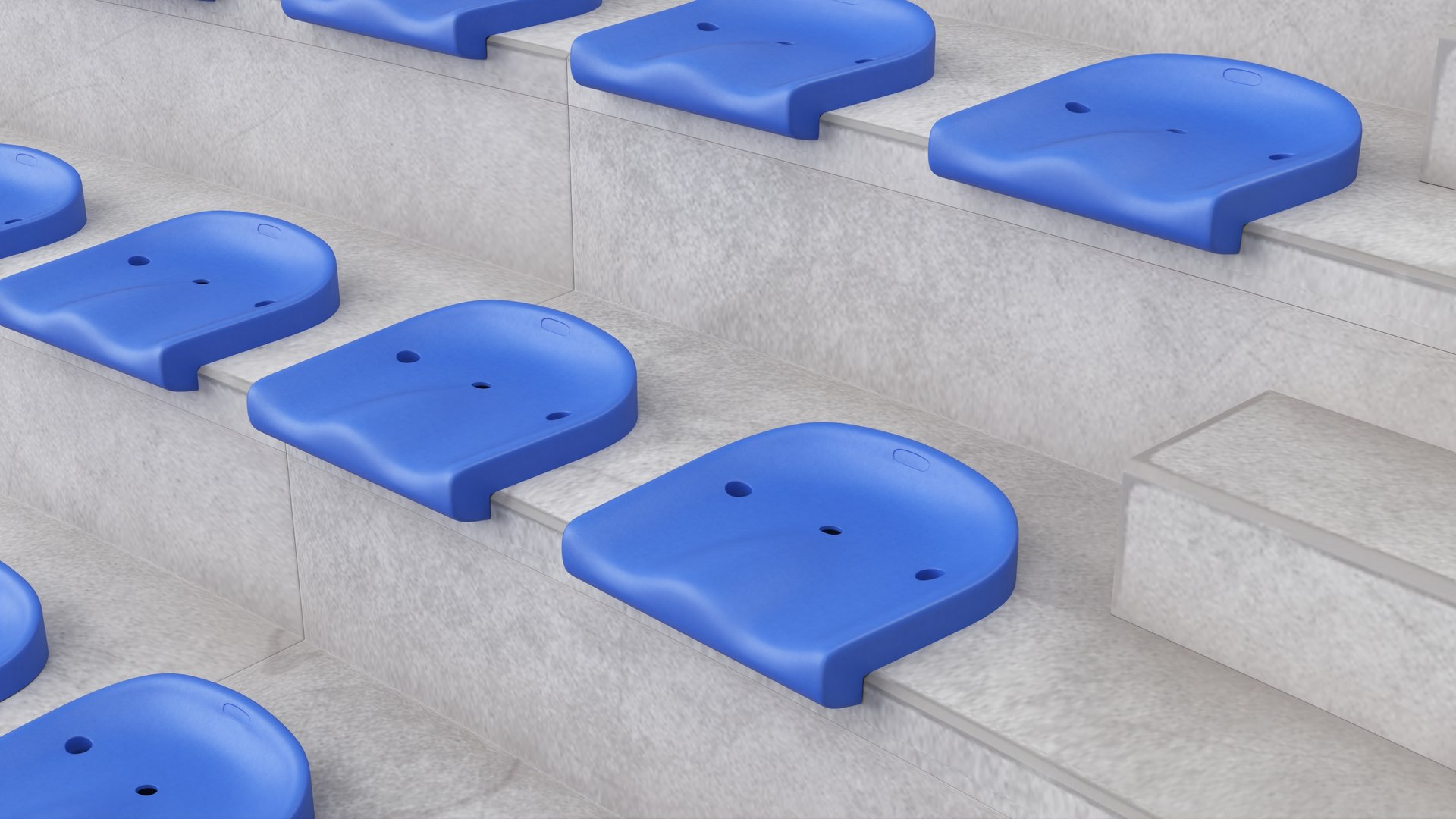 3D Model Curved Concrete Bleachers - TurboSquid 2322308