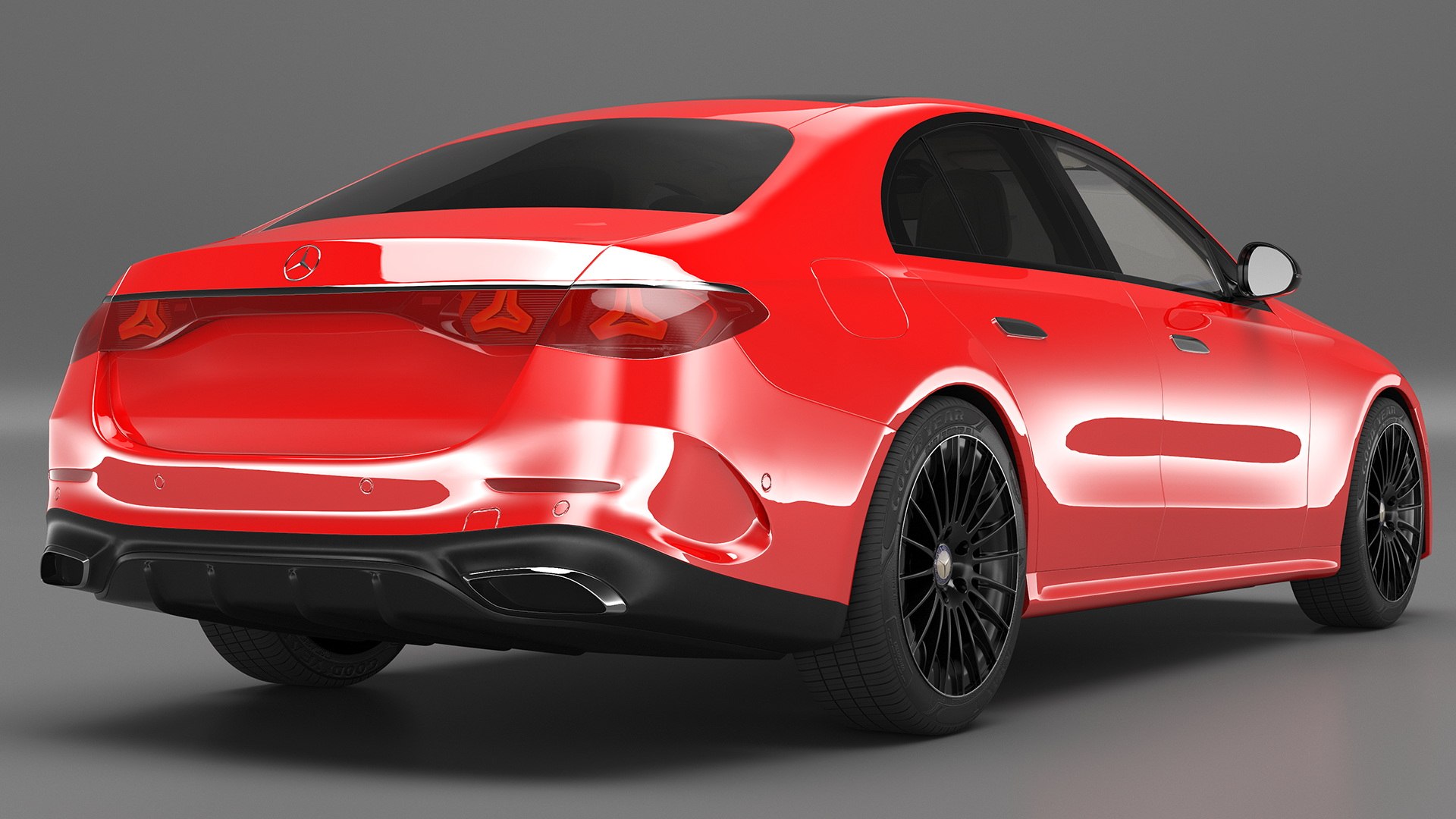 3D Mercedes E-class Red Color - TurboSquid 2164611