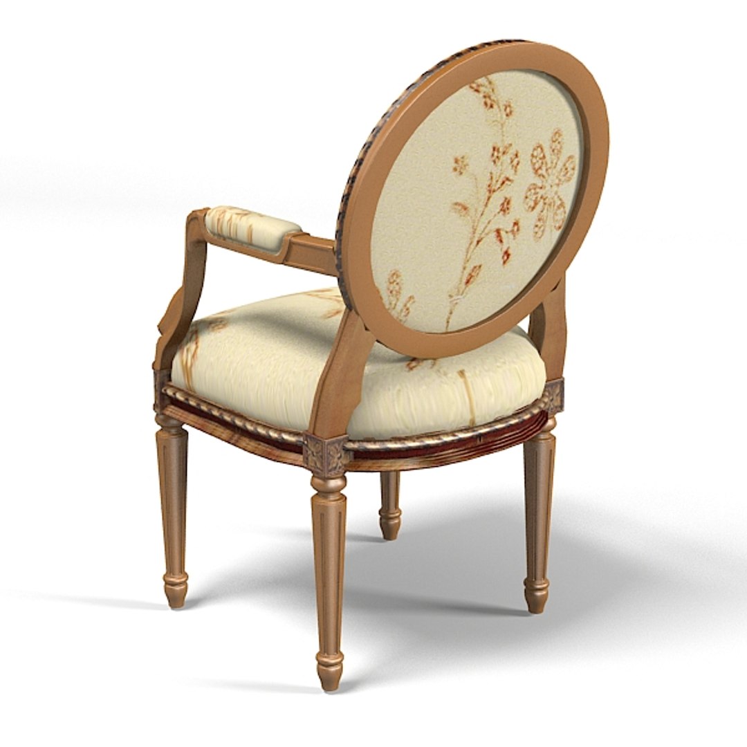 classic dining chair 3d model