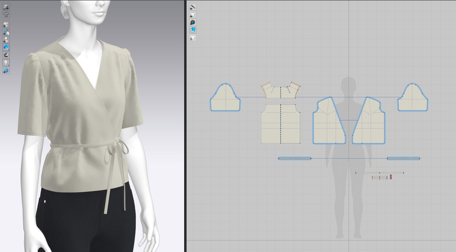 3D Wrap Blouse model - TurboSquid 1950210