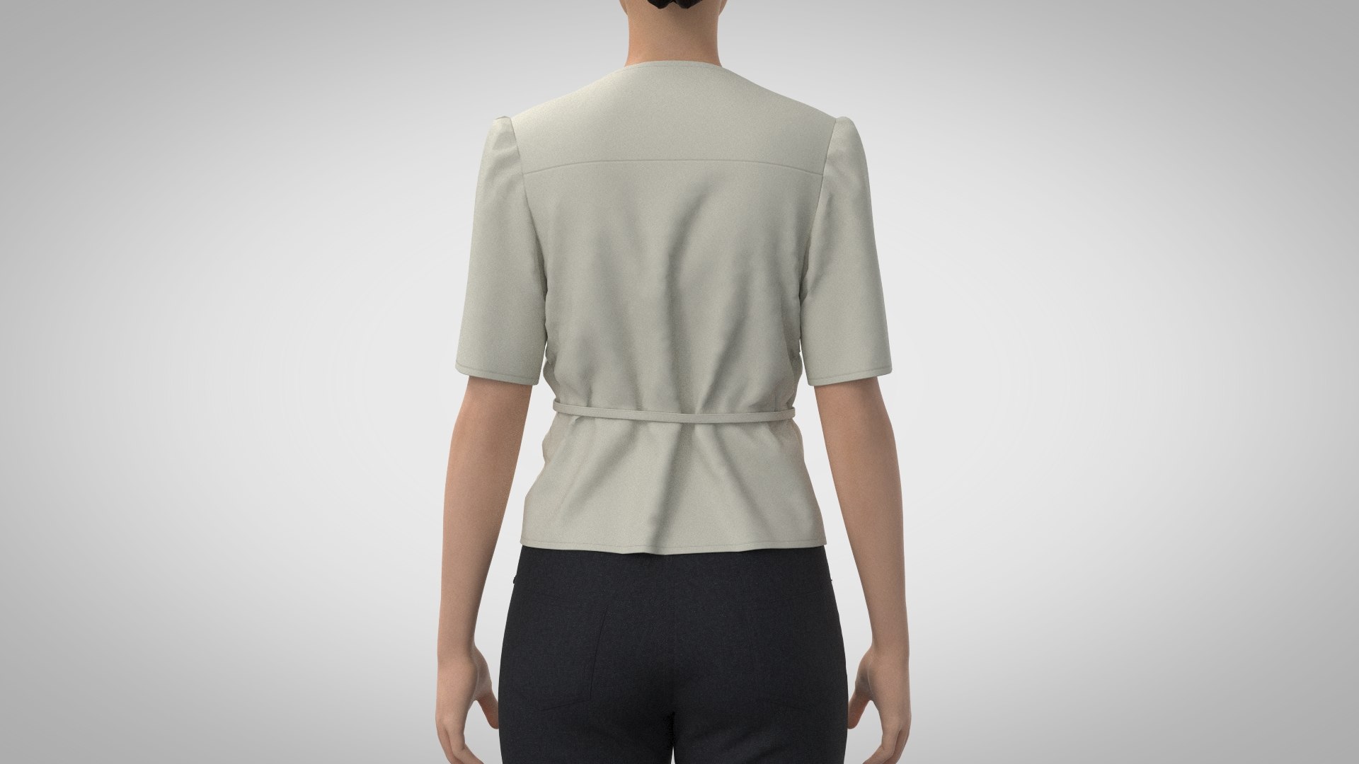 3D Wrap Blouse model - TurboSquid 1950210