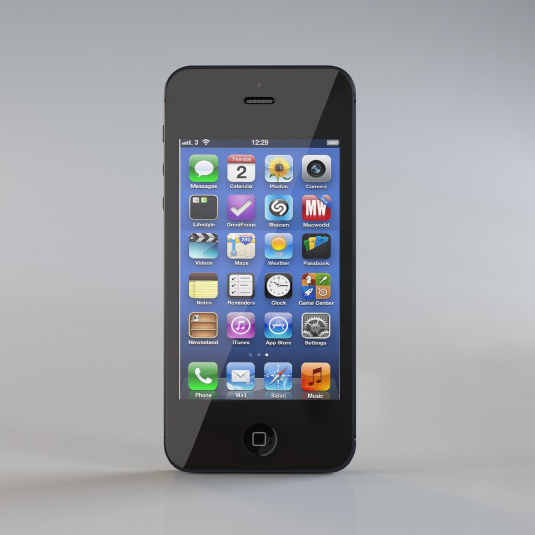 Apple Iphone 5 3d Model