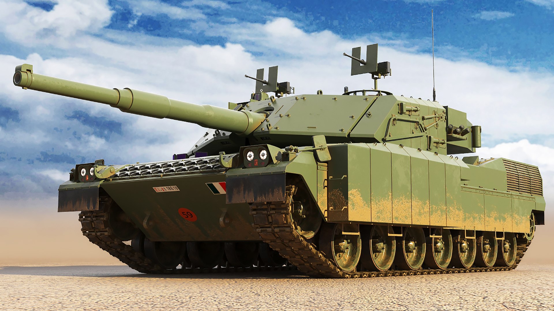 3D Ariete Main Battle Tank - TurboSquid 1338063