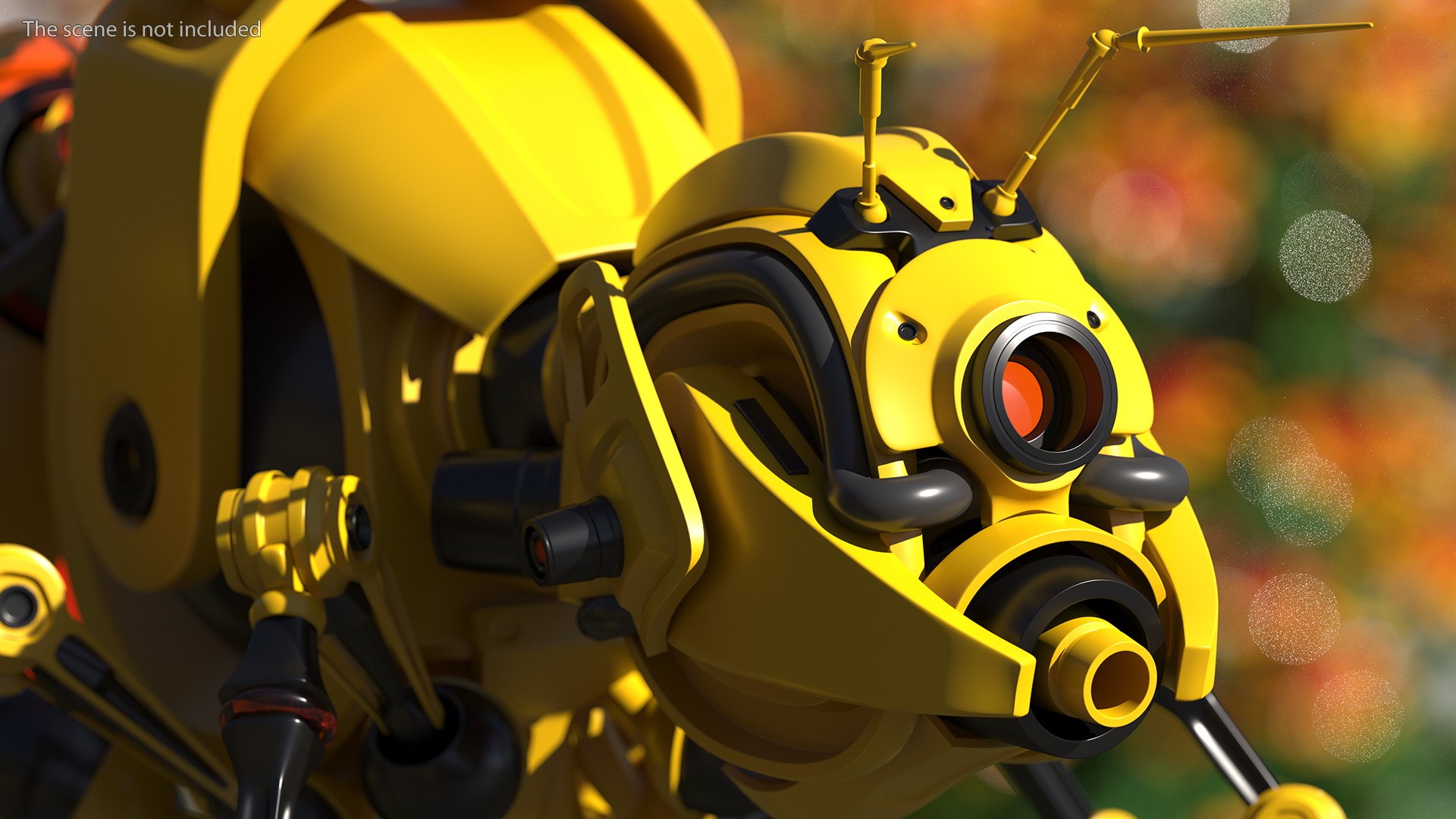3D Robot Bee Yellow Model - TurboSquid 1871713