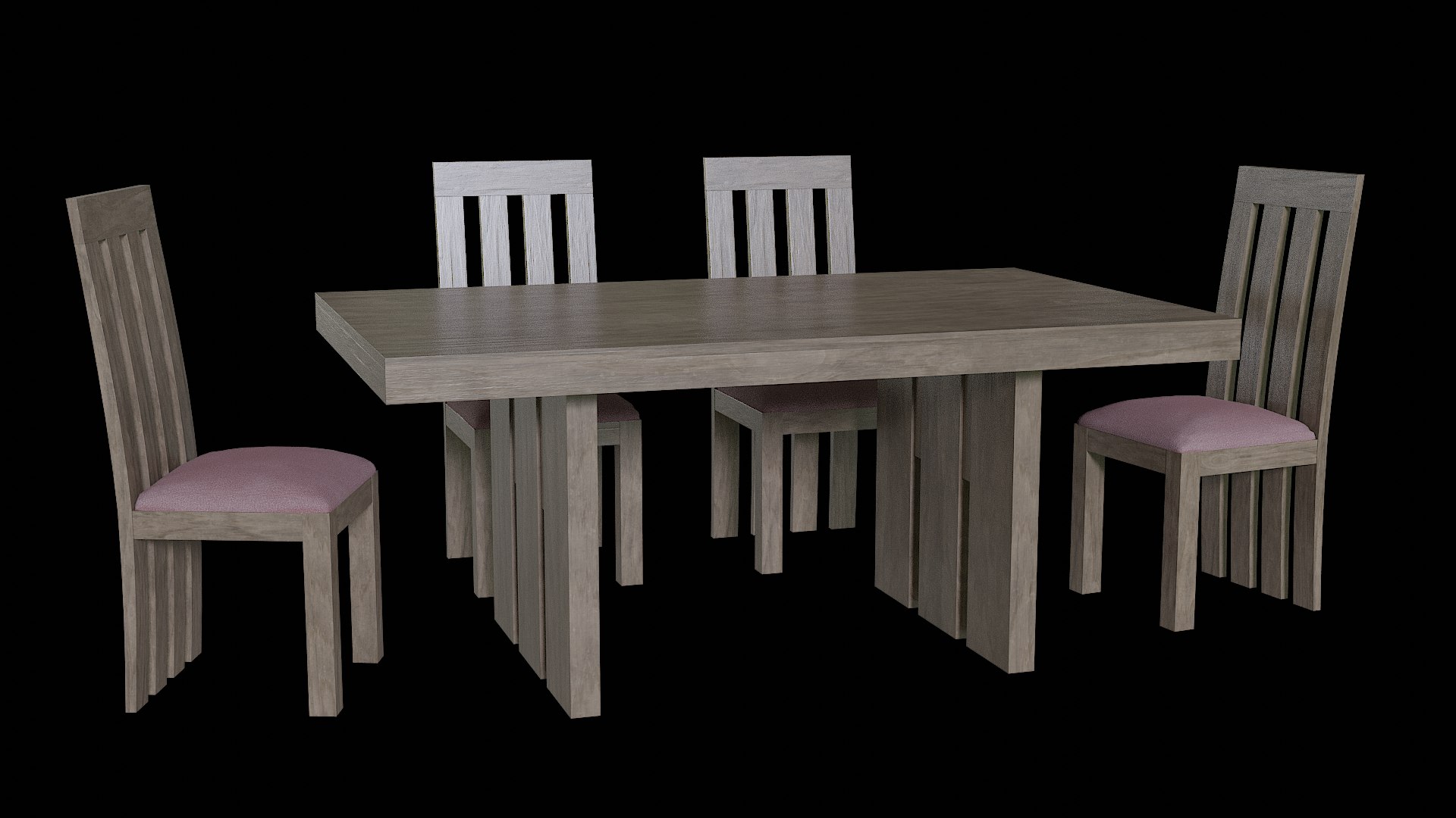3D table set model - TurboSquid 1541545