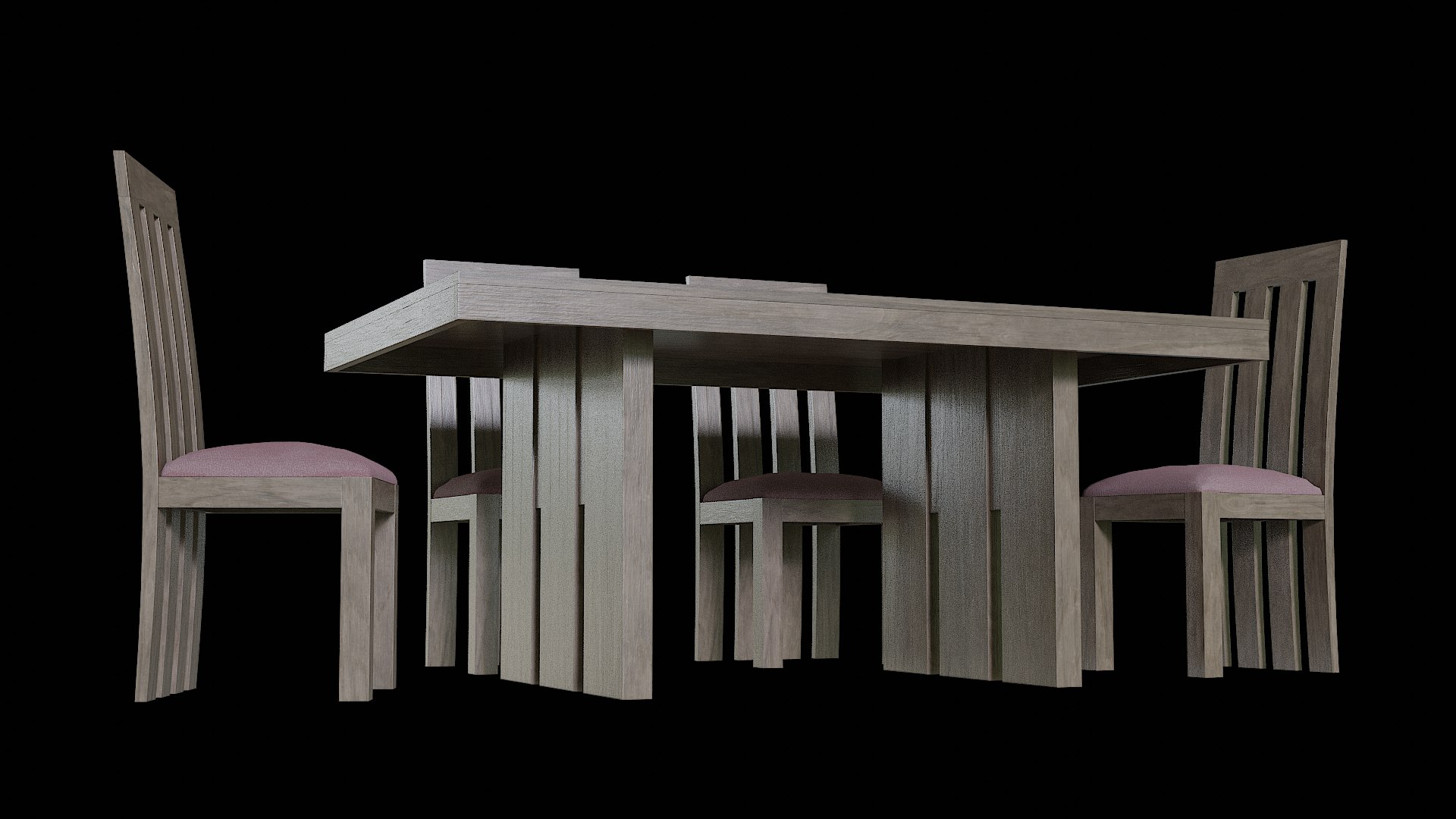 3D table set model - TurboSquid 1541545