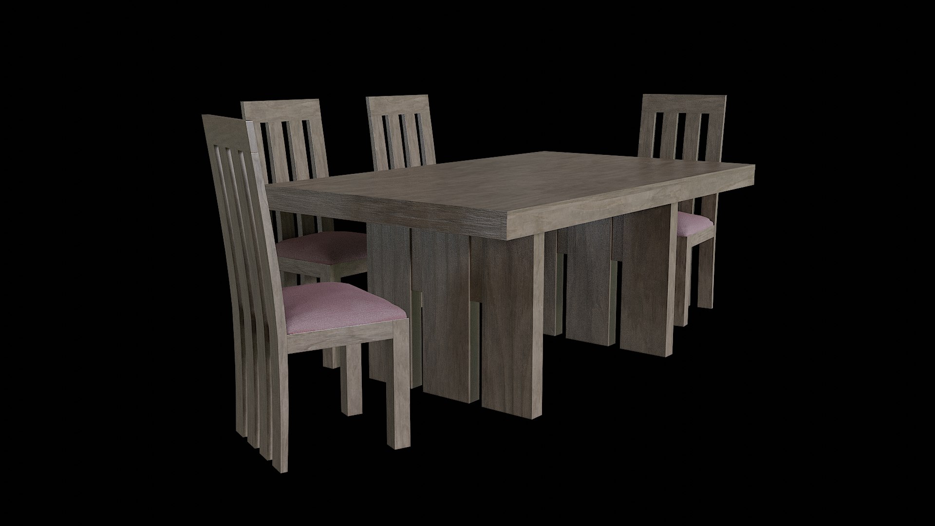 3D table set model - TurboSquid 1541545