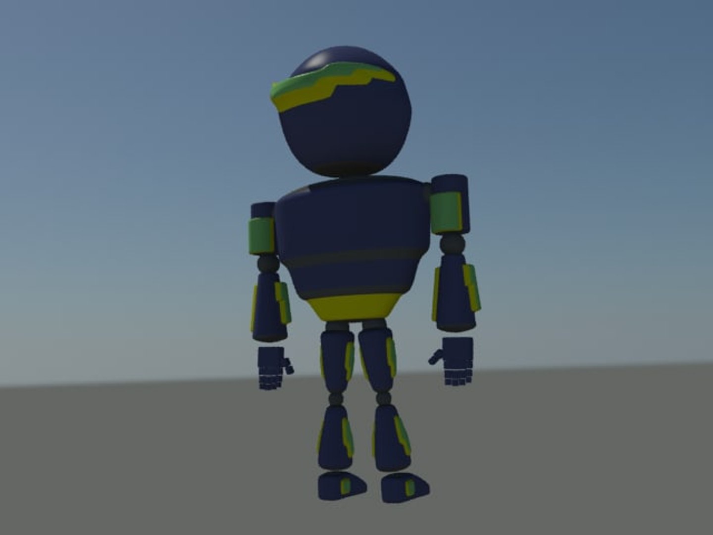 3d cartoon robot model