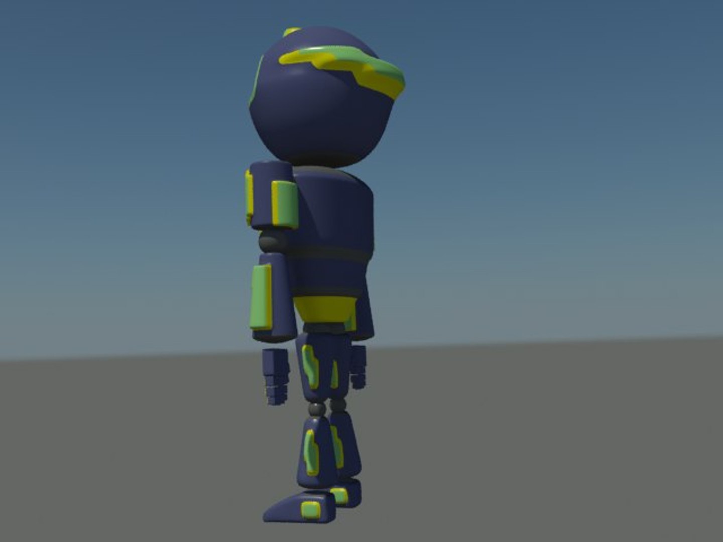 3d cartoon robot model