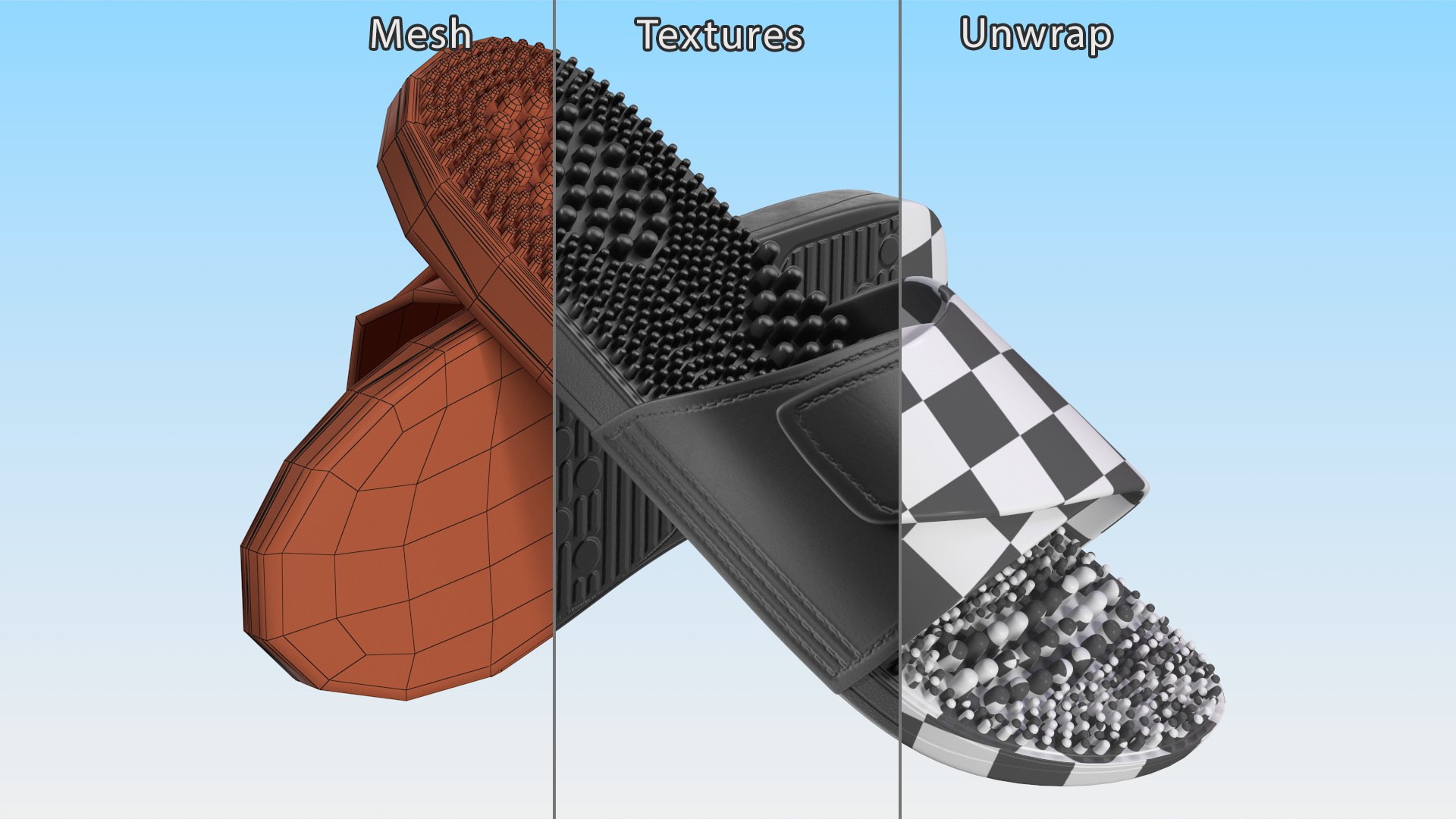 3D Men Sandals Collection Model - TurboSquid 2303354