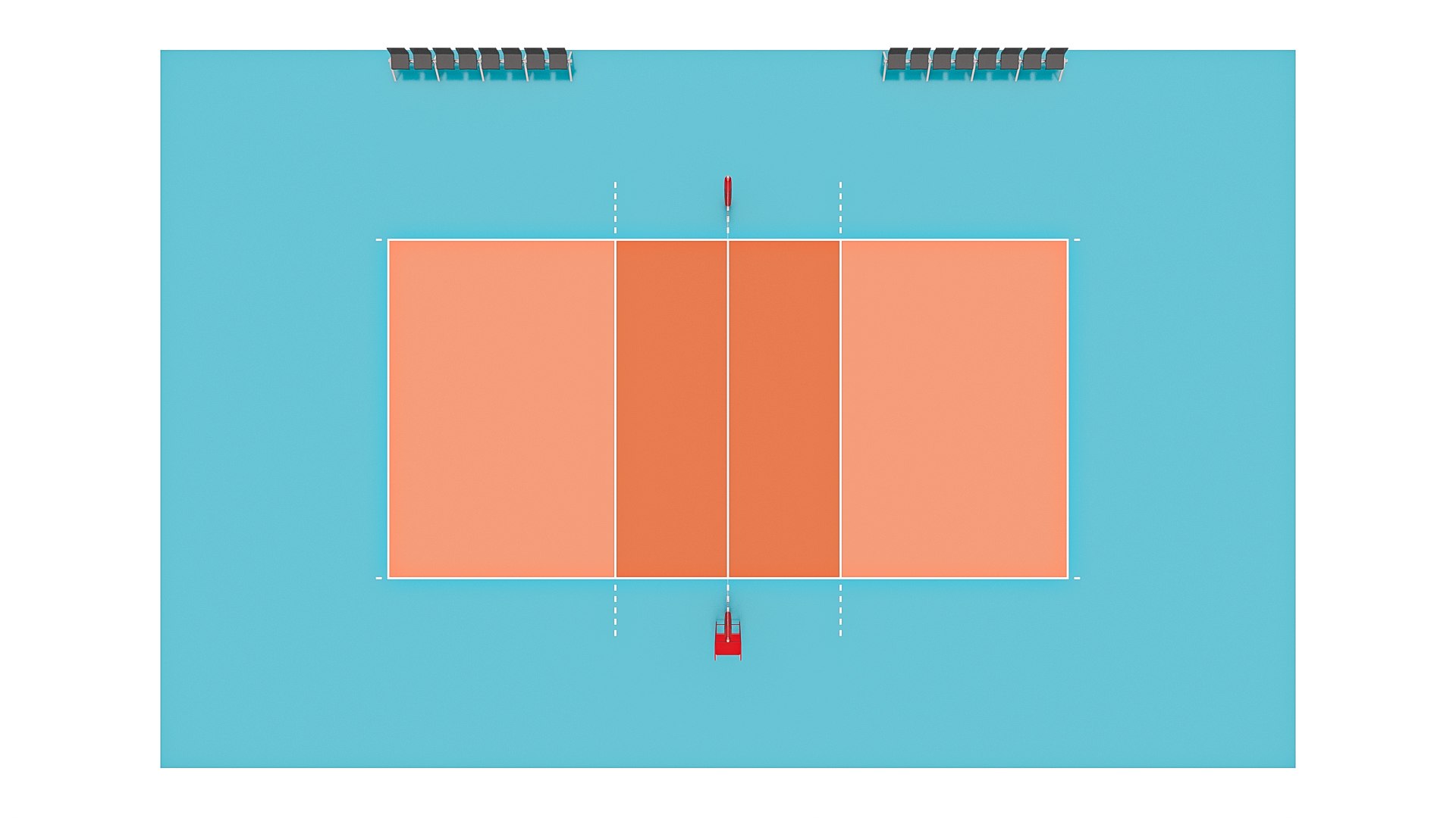 3D Volleyball Field 01 Model - TurboSquid 2223007