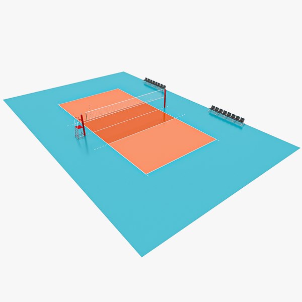modelo 3d Campo de voleibol 01 - TurboSquid 2223007