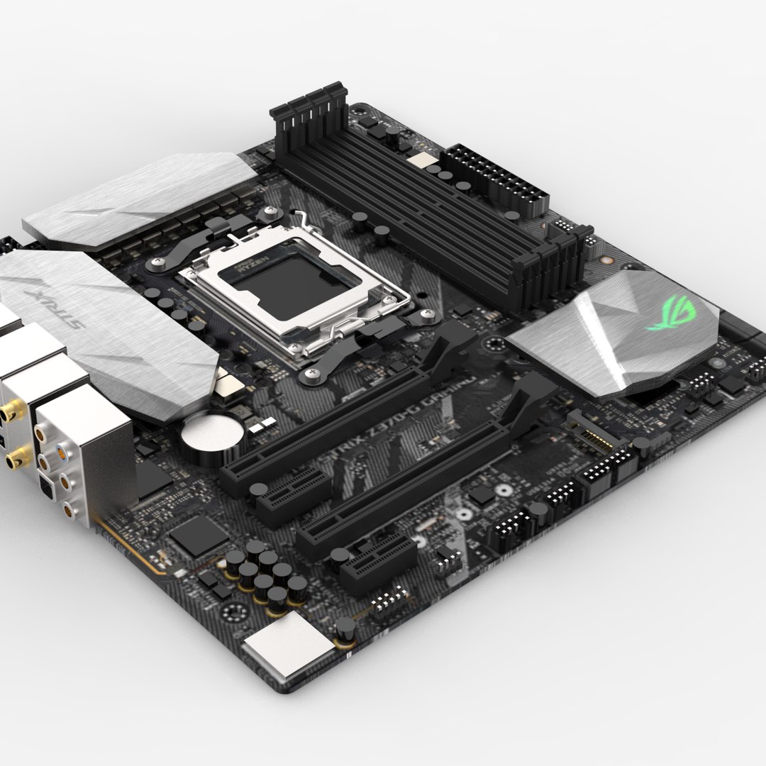 Motherboard Asus Strix Z370 Model - TurboSquid 2234407