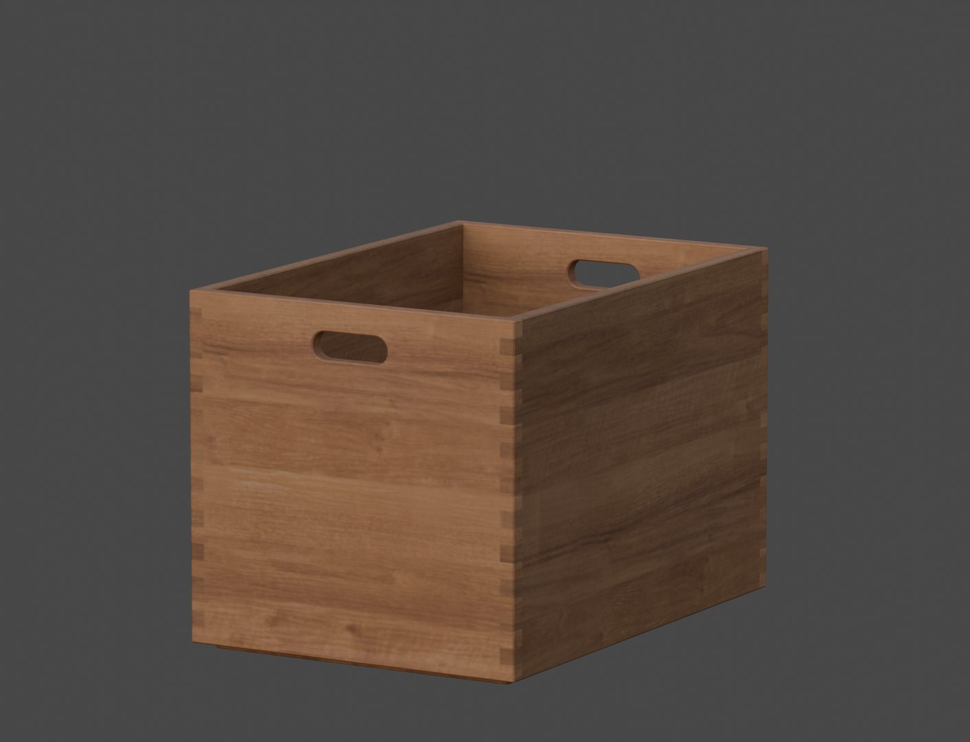 Low-Poly Wood Box 3D Model - TurboSquid 2321025