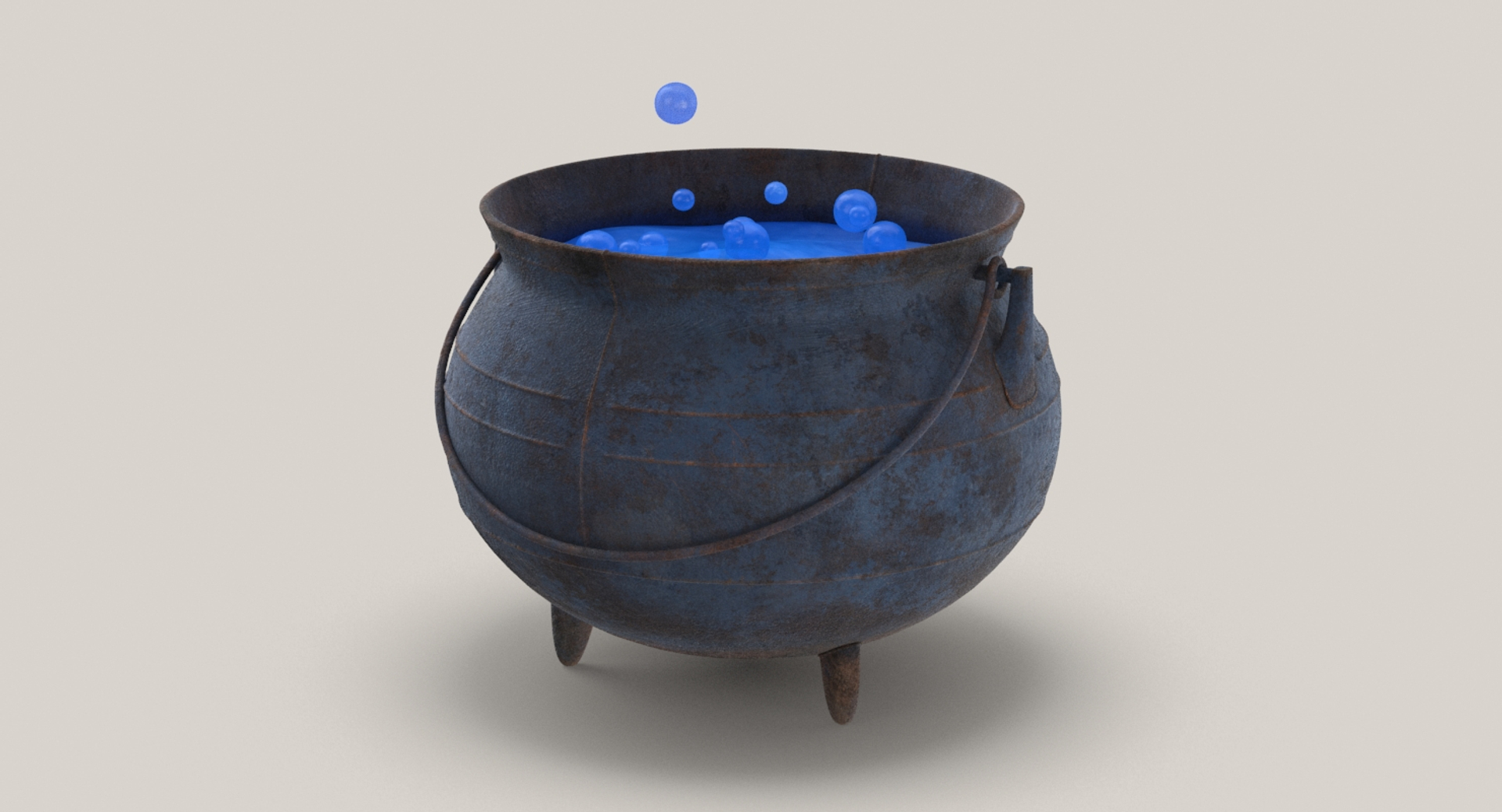 Witch-cauldron---blue 3D Model - TurboSquid 1155454