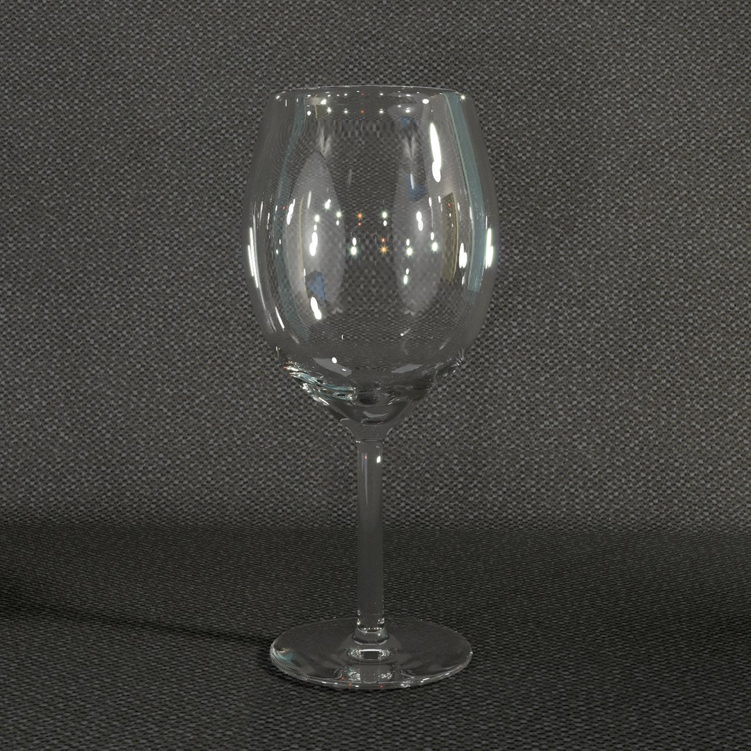 Wine glass 3D model - TurboSquid 1688994