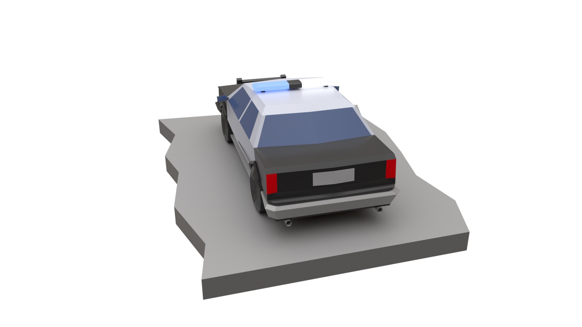 Police Car Lowpoly - LA 3D Model - TurboSquid 1976692
