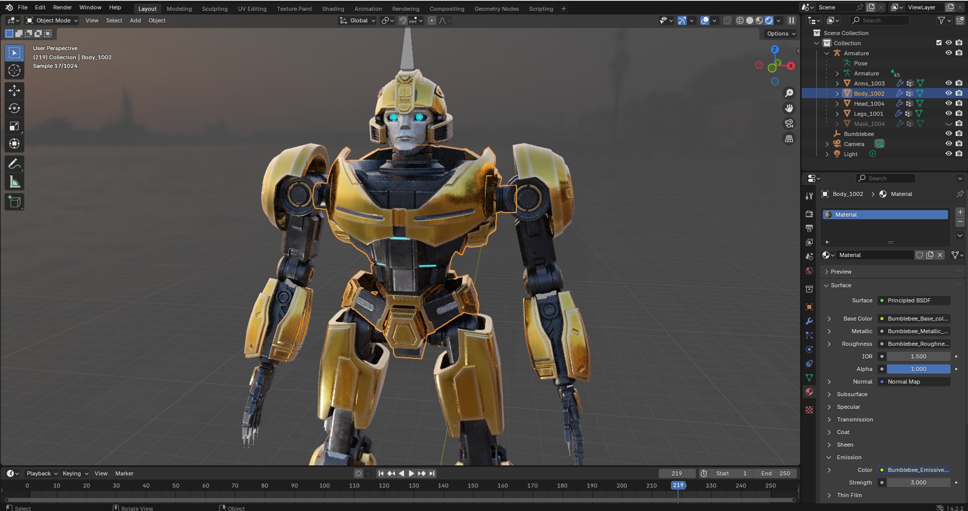 3D Bumblebee - TurboSquid 2294674