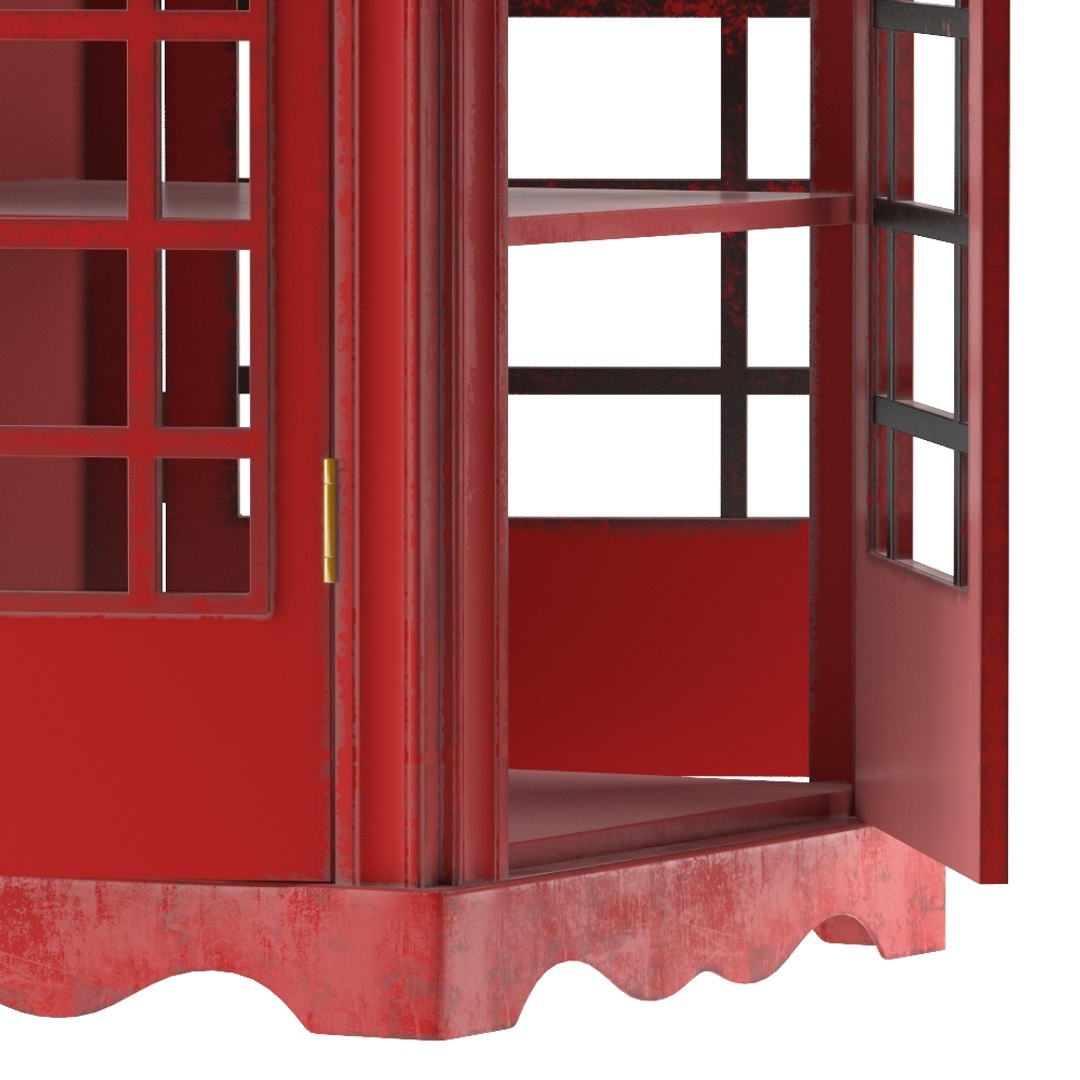 3d Model Showcase London Telephone Box