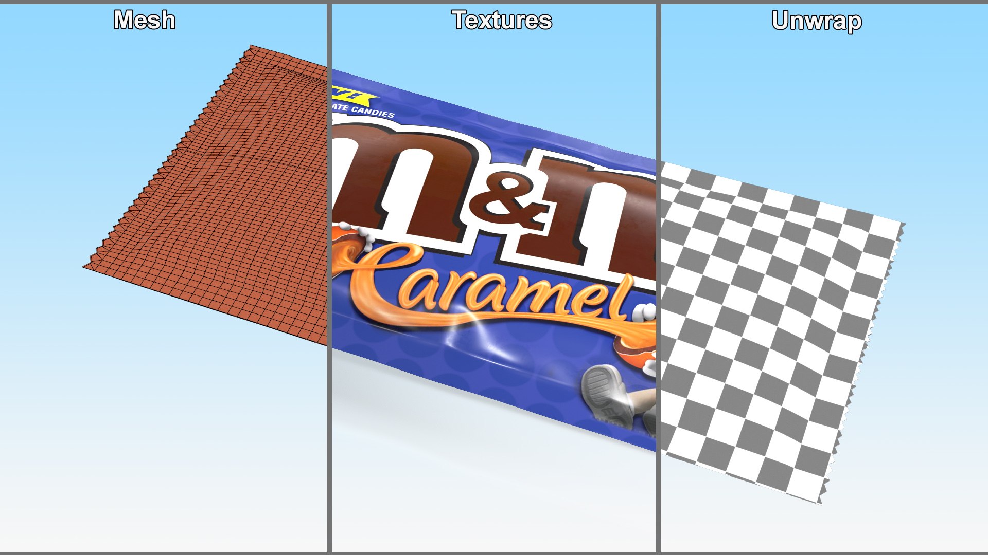 Caramel M And Ms Candy Package 3D Model - TurboSquid 2286819