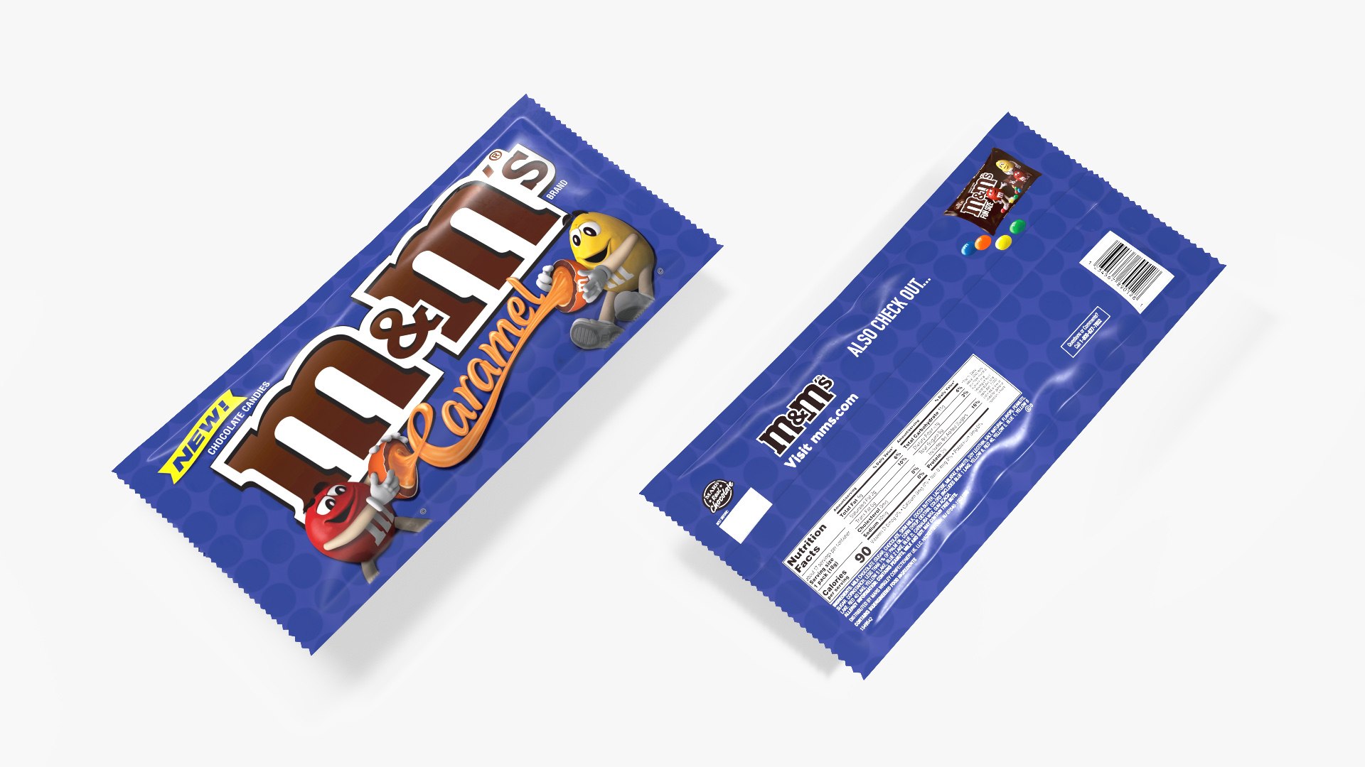 Caramel M And Ms Candy Package 3D Model - TurboSquid 2286819