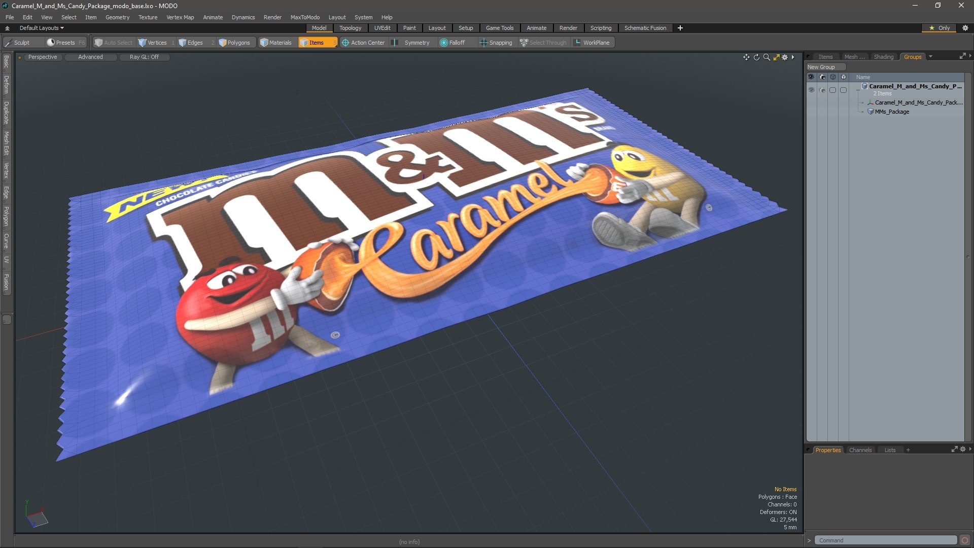 Caramel M And Ms Candy Package 3D Model - TurboSquid 2286819