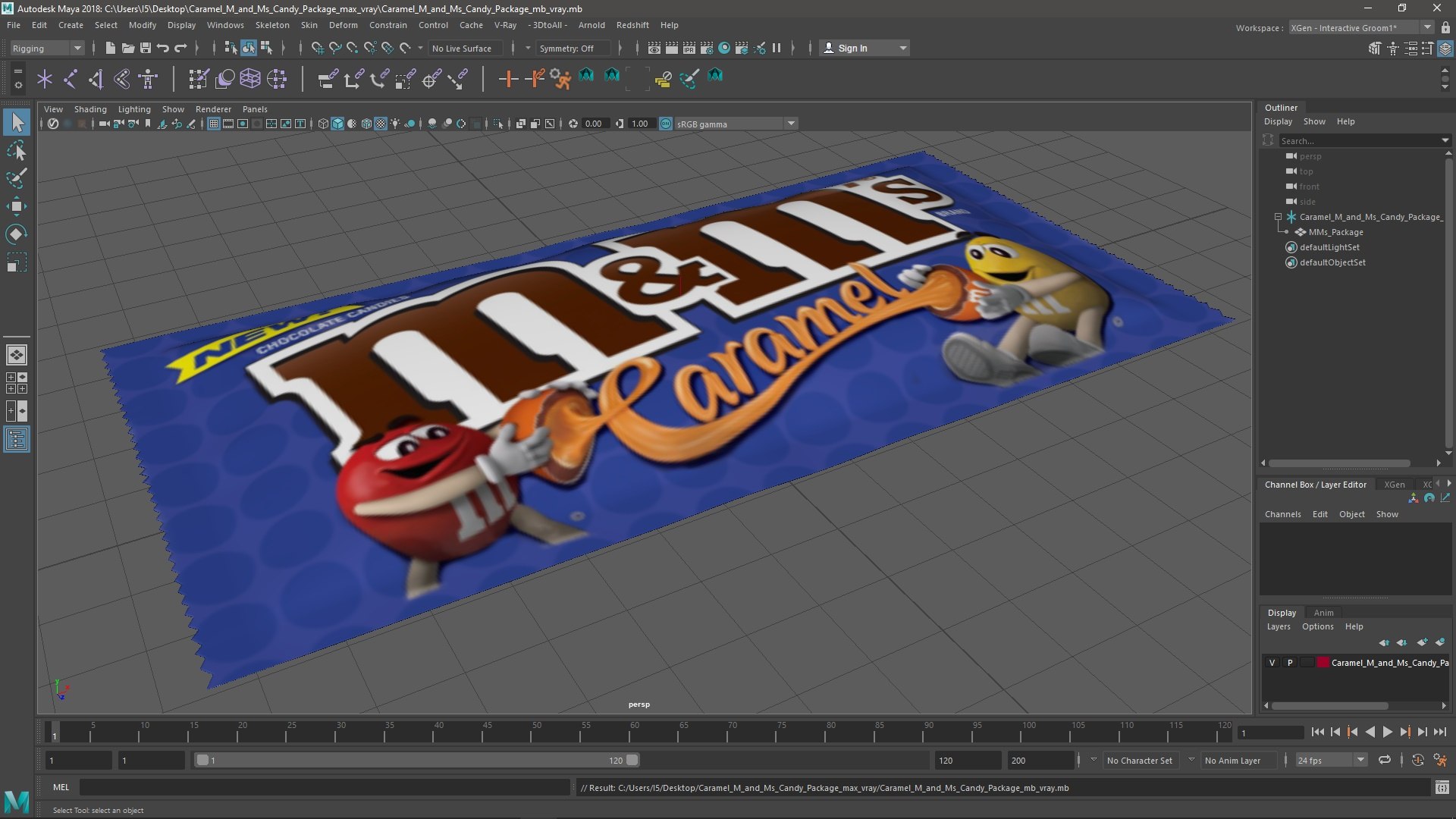 Caramel M And Ms Candy Package 3D Model - TurboSquid 2286819