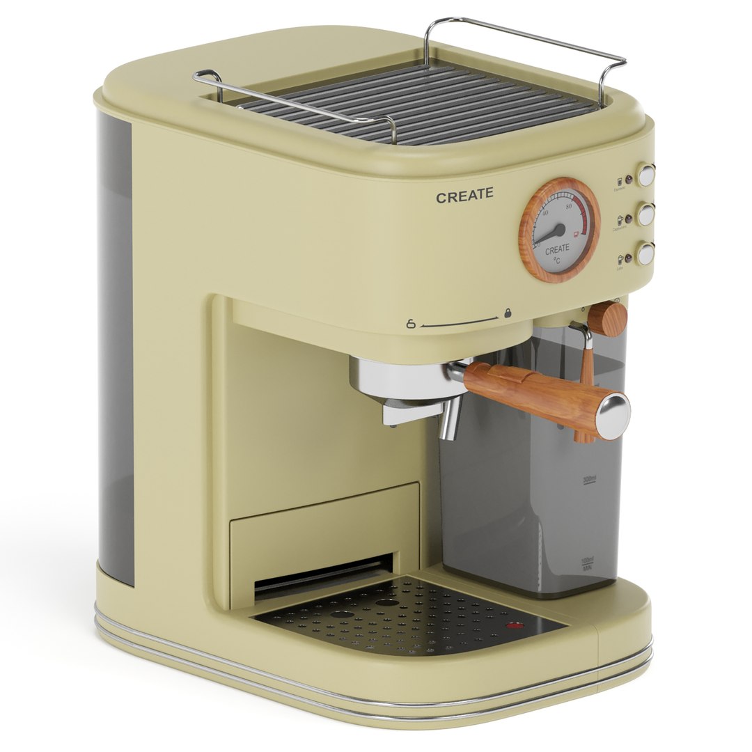 CREATE Espresso Coffee Machine 3D - TurboSquid 2060740