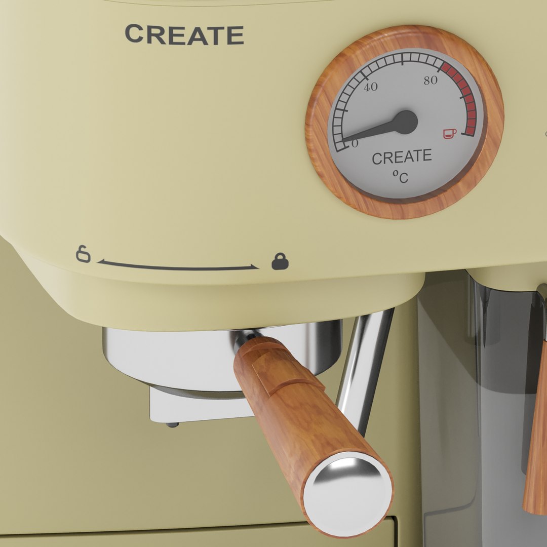 CREATE Espresso Coffee Machine 3D - TurboSquid 2060740