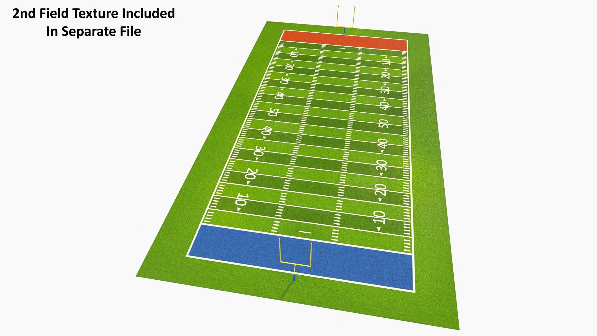 3D Football Field 02 - TurboSquid 2058369