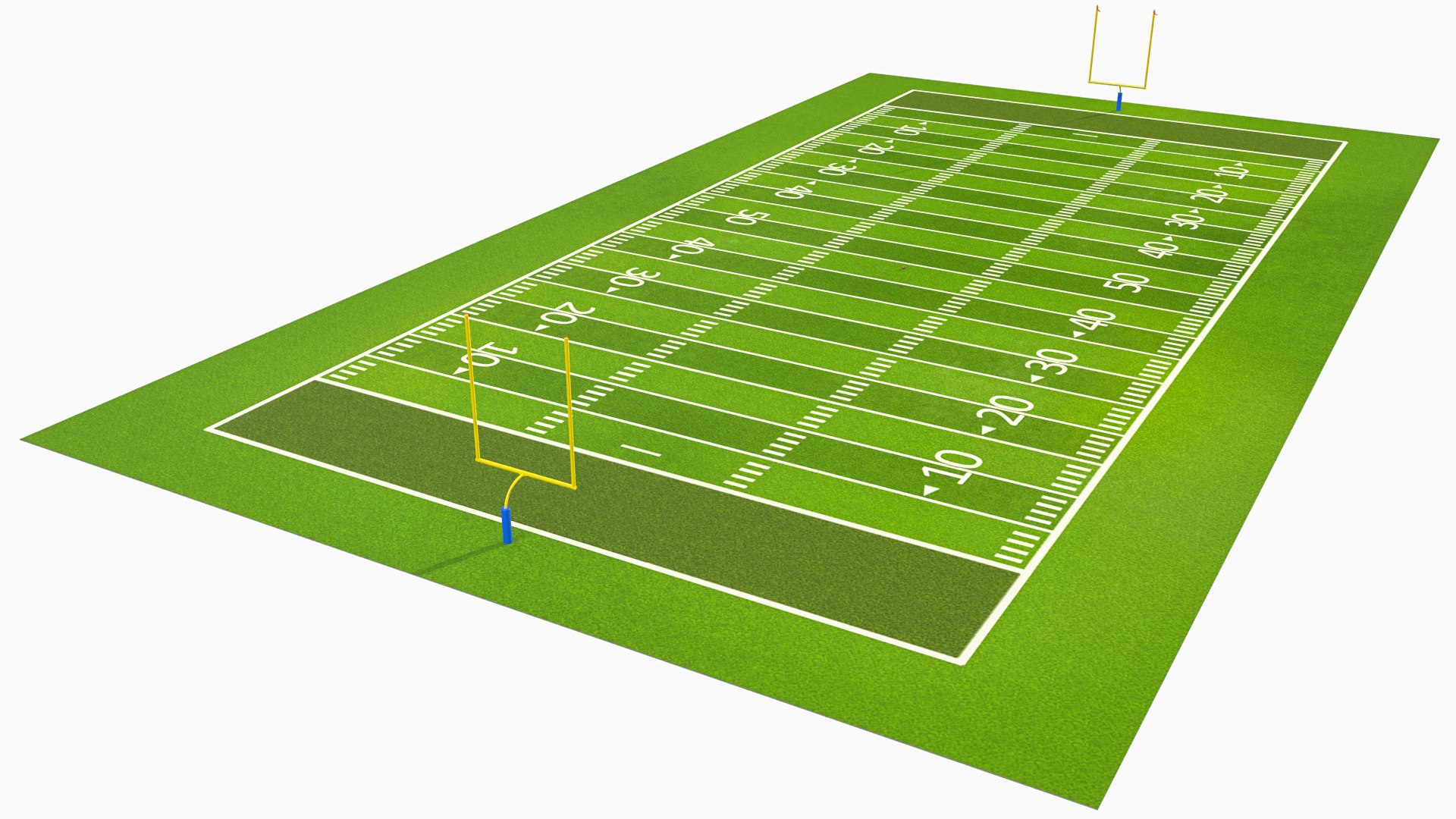3D Football Field 02 - TurboSquid 2058369
