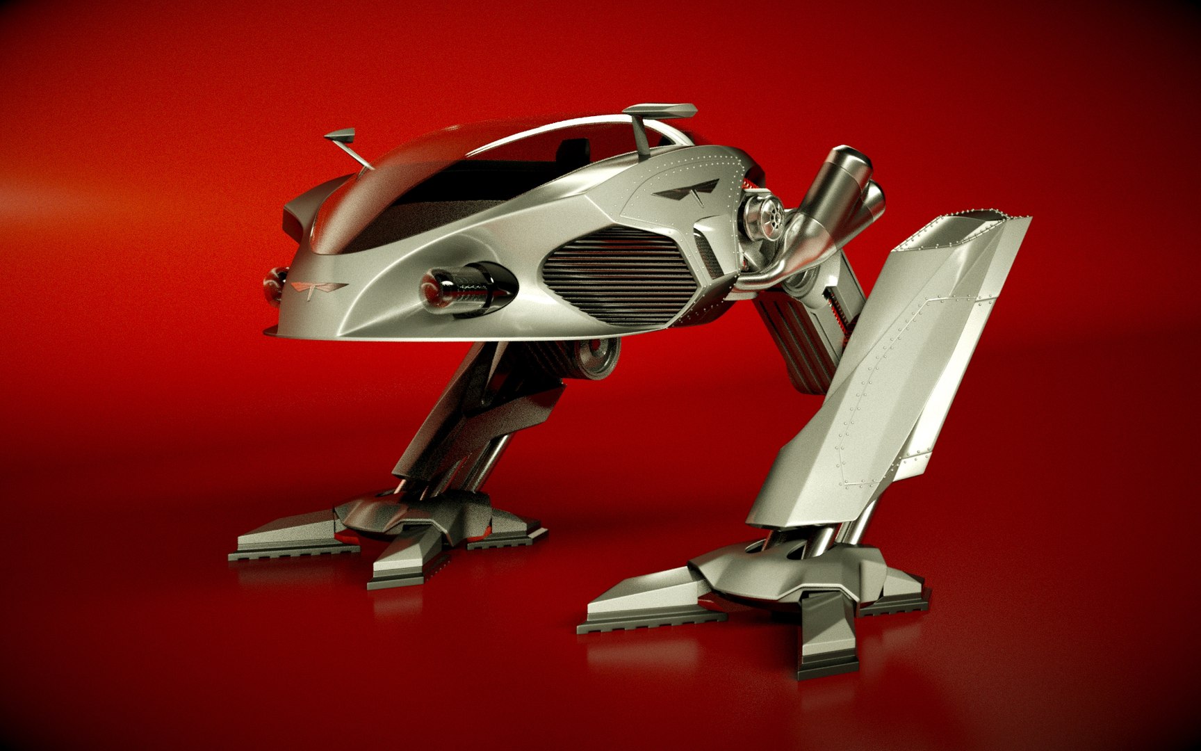 T Robot Rigged 3d Max