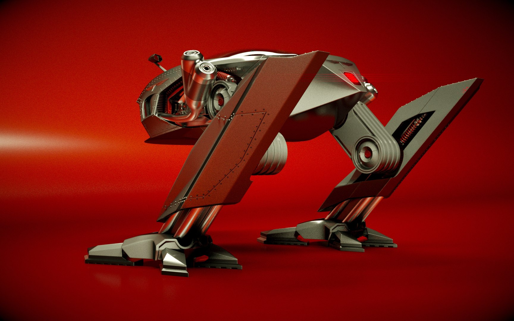 T Robot Rigged 3d Max