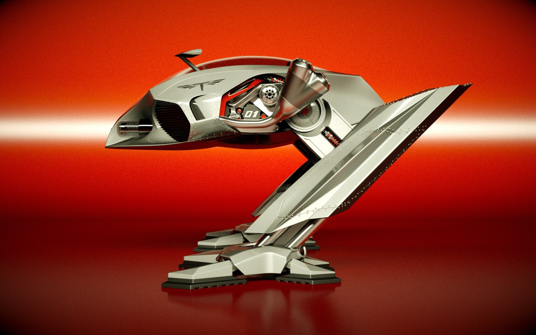 T Robot Rigged 3d Max