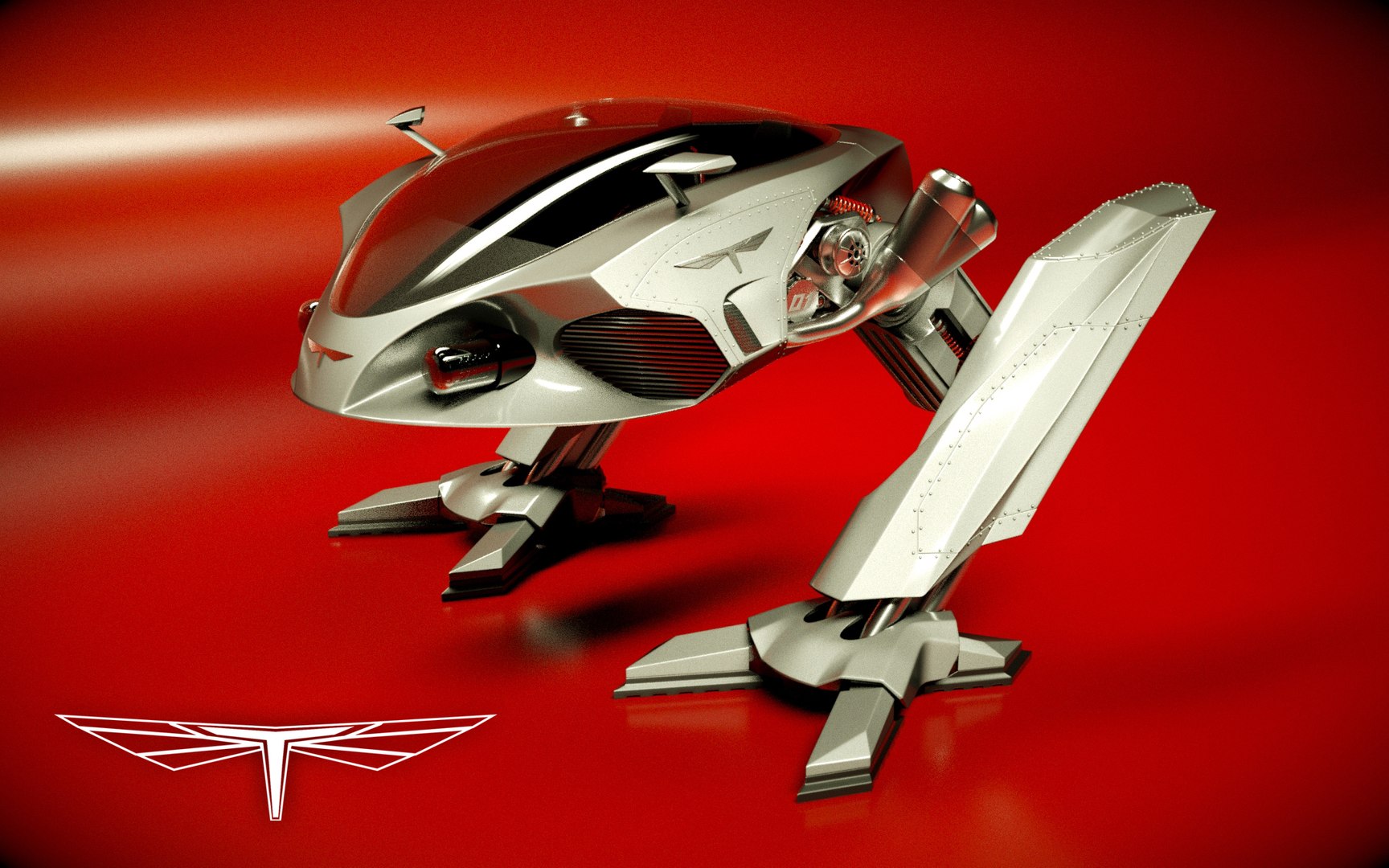 T Robot Rigged 3d Max