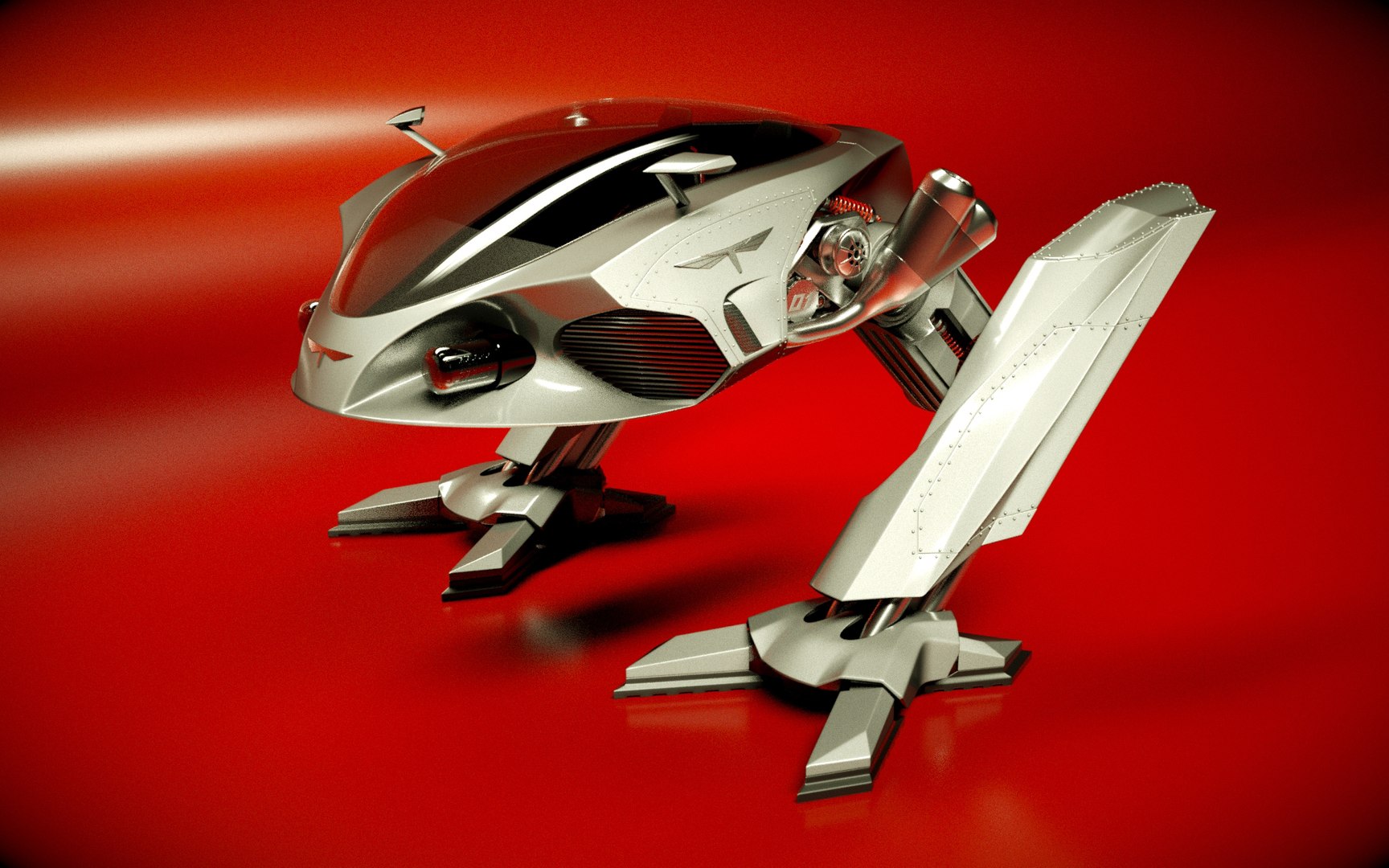 T Robot Rigged 3d Max