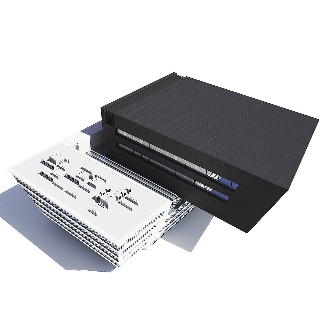 3D Modern Library Building Model - TurboSquid 1517387